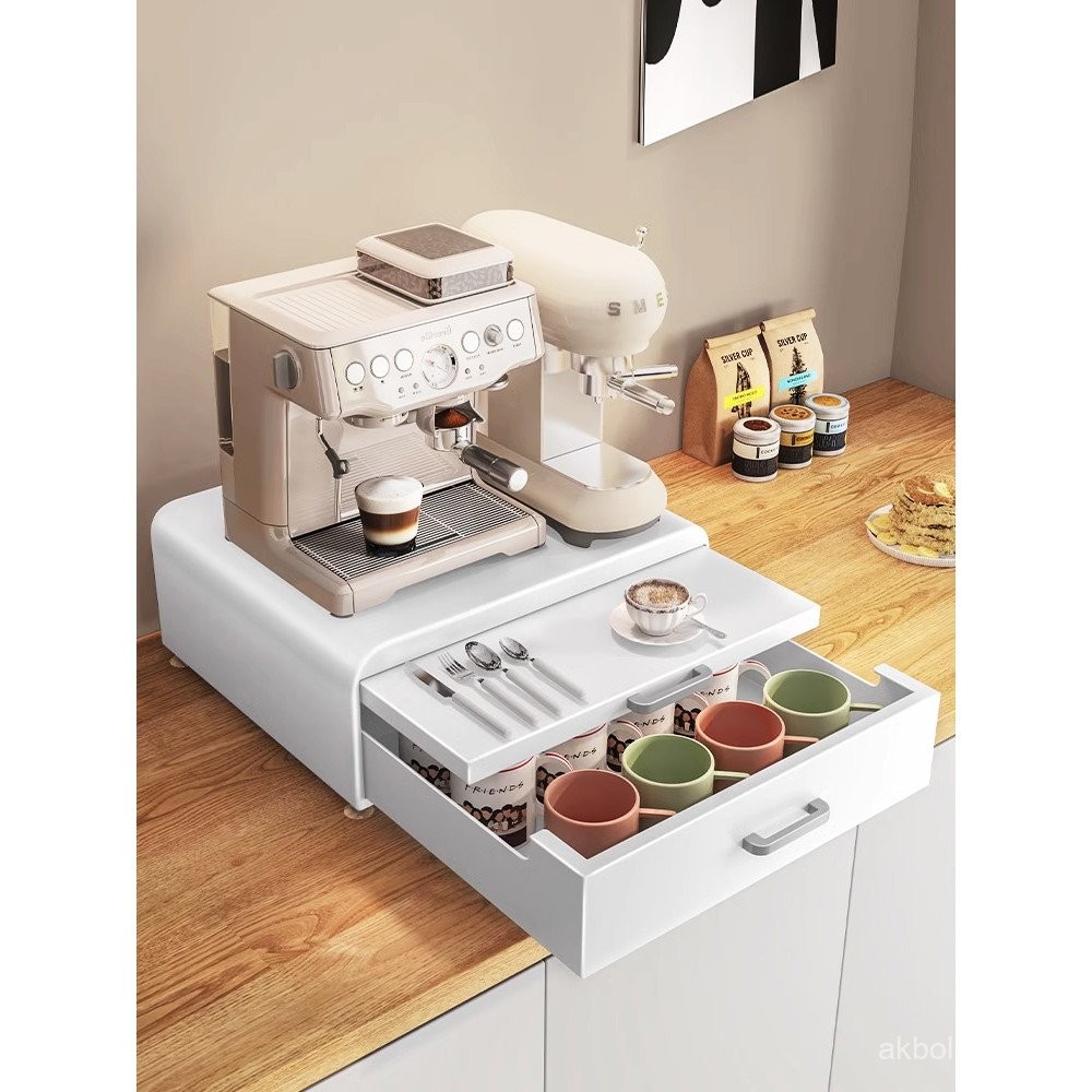 Kitchen Coffee Machine Shelf Water Bar Desktop Drawer Type Tea Bag Mug ...