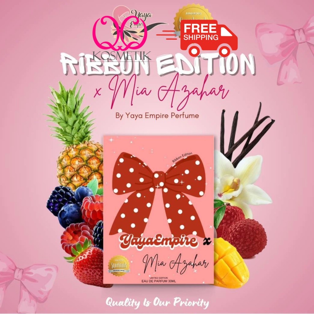 Yaya Perfume 30ml Ribbon Edition Mia Azahar Limited Original Hq Minyak