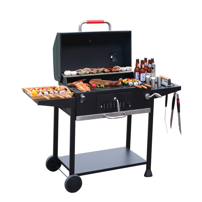 Grill Barbeku Gaya Keluarga Grill Arang Gaya Amerika Grill BBQ Patio ...