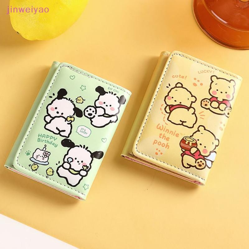 [JWY] Cute Pink Anime Hello Kitty Small Short Wallet For Girls Women ...