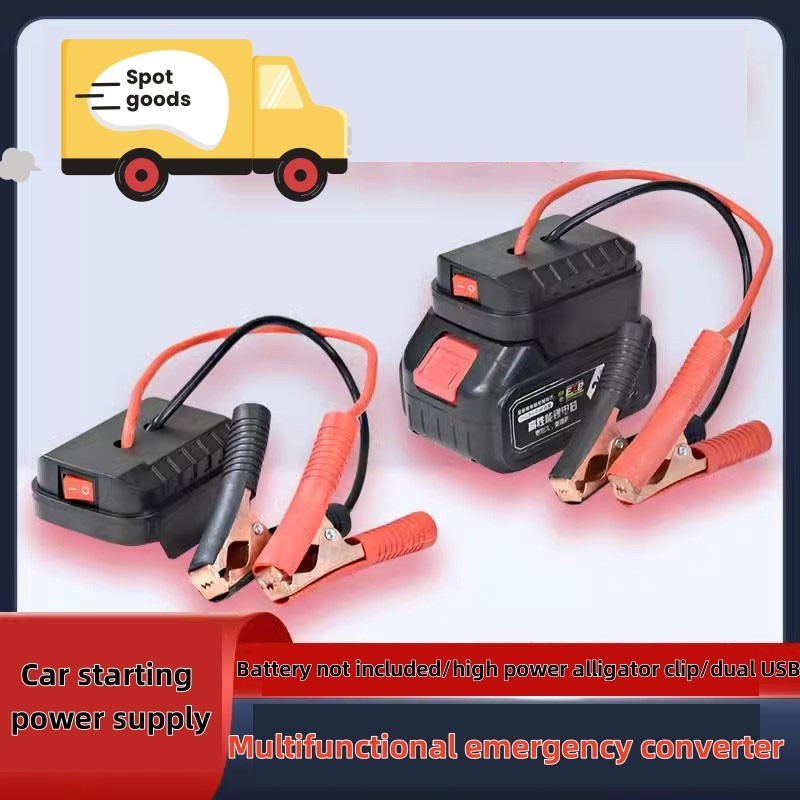 Car Ignition Starter Lithium Battery Starter Portable Jump Box Cable ...