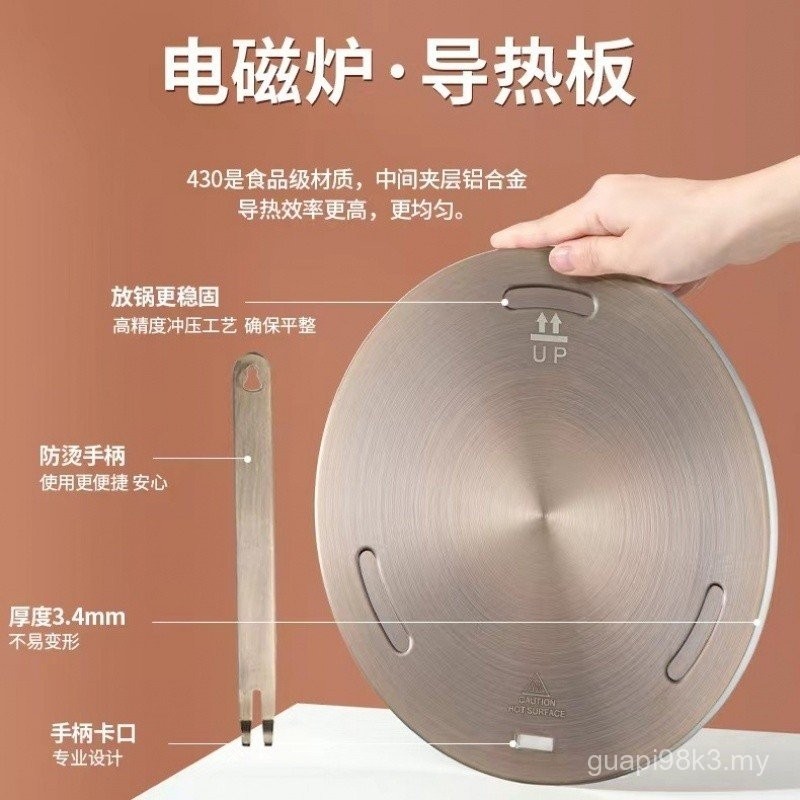 Induction Cooker Thermal Conductive Plate Gas Stove Casserole Magnetic ...