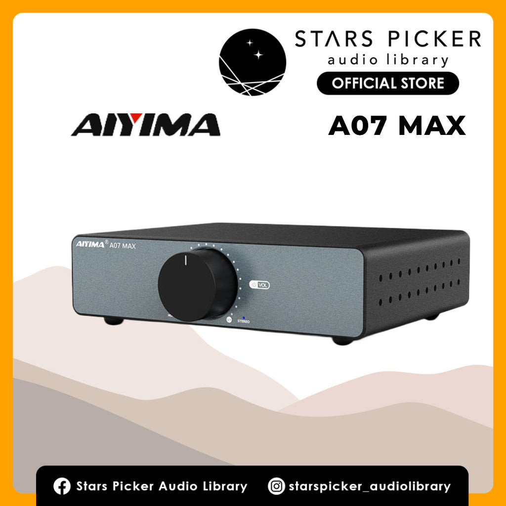 AIYIMA A07 MAX Stereo Amplifier 300W*2 & Bridgeable Mono Amplifier ...
