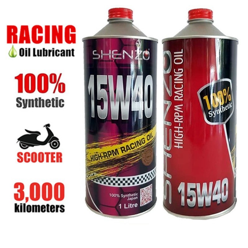 (Sabah/Sarawak) SHENZO Racing Oil for Scooter 15W40 Block 65mm 63mm ...