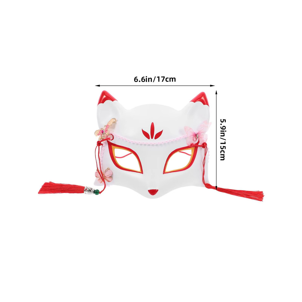 Japanese Traditional Masks Japanese Anime Fox Mask Fox Cosplay Mask ...