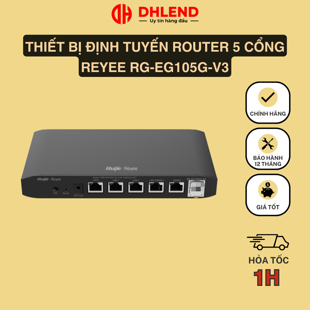 NEW MODEL - RUIJIE RG-EG105GV3 Load Balancing Router | Shopee Malaysia