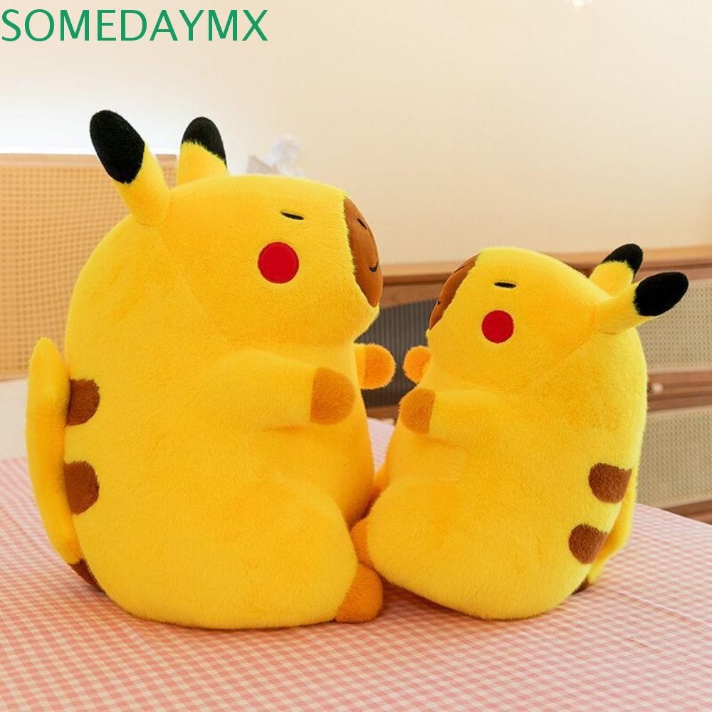 SOMEDAYMX Capybara Plush Toy, PP Cotton Cosplay Pikachu Capybara ...
