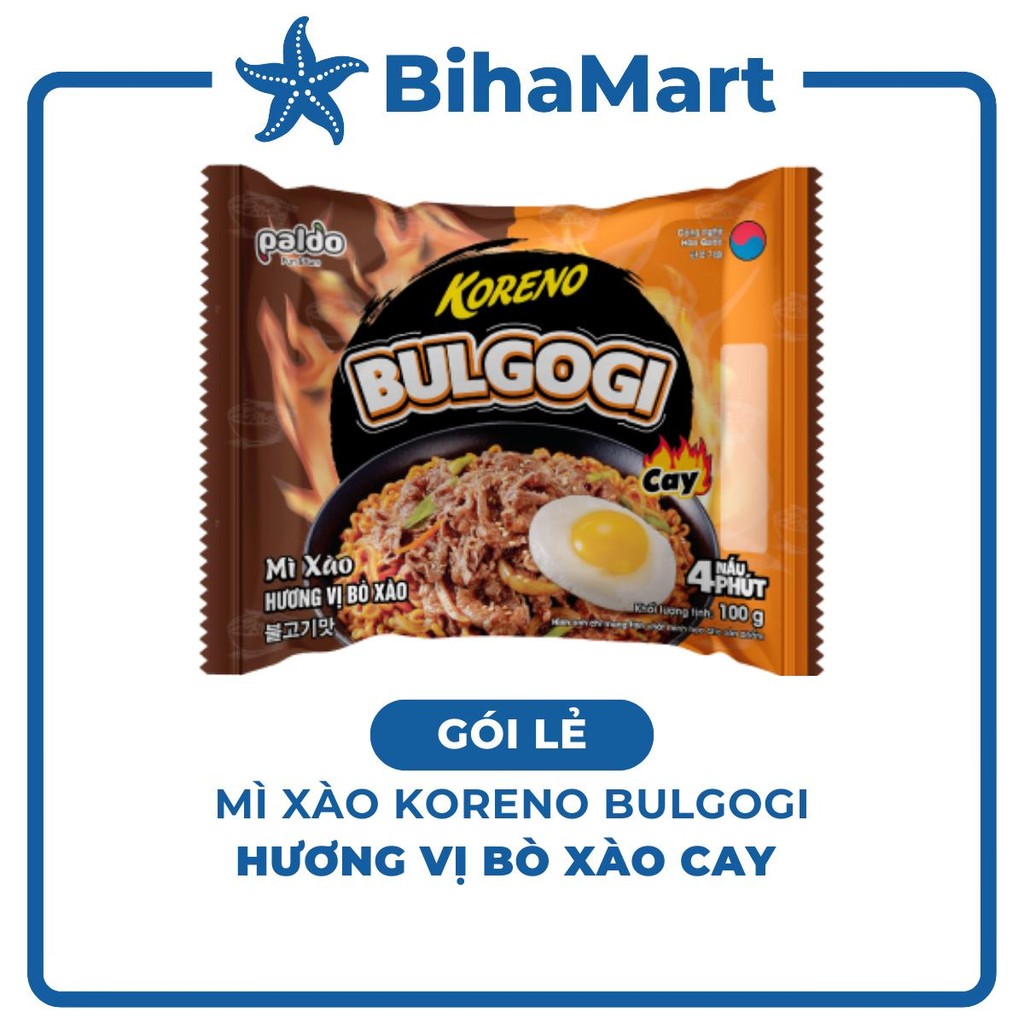 [RETAIL Package] - PALDO - Koreno Bulgogi Stir-fried Noodles with Spicy ...