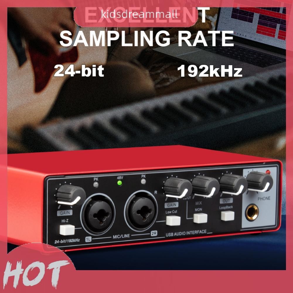[KidsDreamMall.my] MD22 Audio Sound Card 48V Phantom Power USB Audio ...