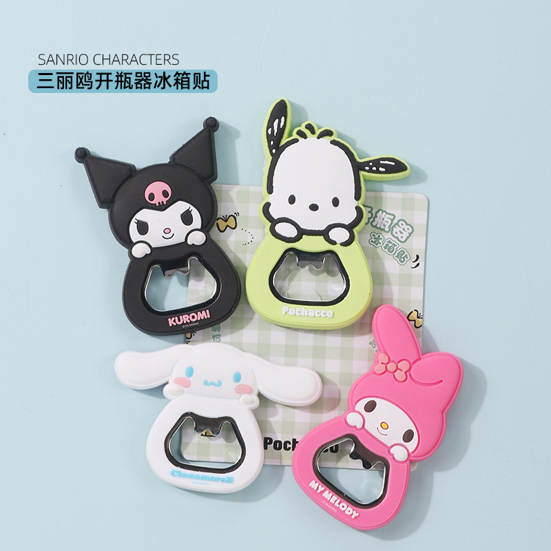 Sanrio Bottle Opener Kuromi Kawaii My Melody Refrigerator Magnet ...