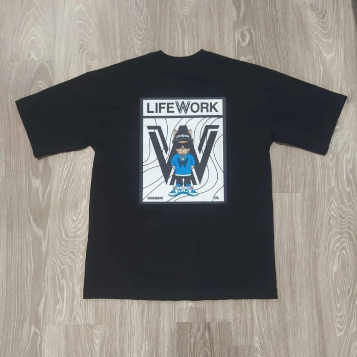 Lifework Black Tee (100% Original) | Shopee Malaysia
