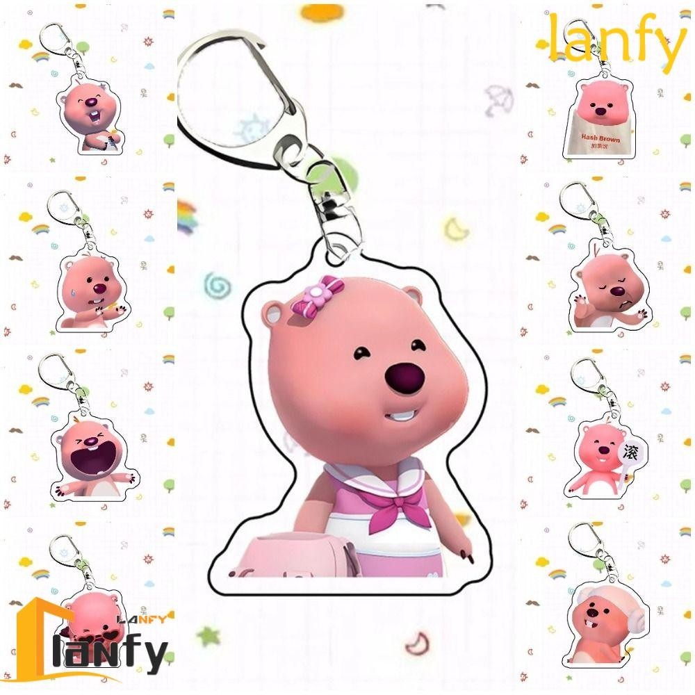 LANFY Anime Loopy Key Chain, Anime Loopy Good-Looking Cartoon Beaver ...