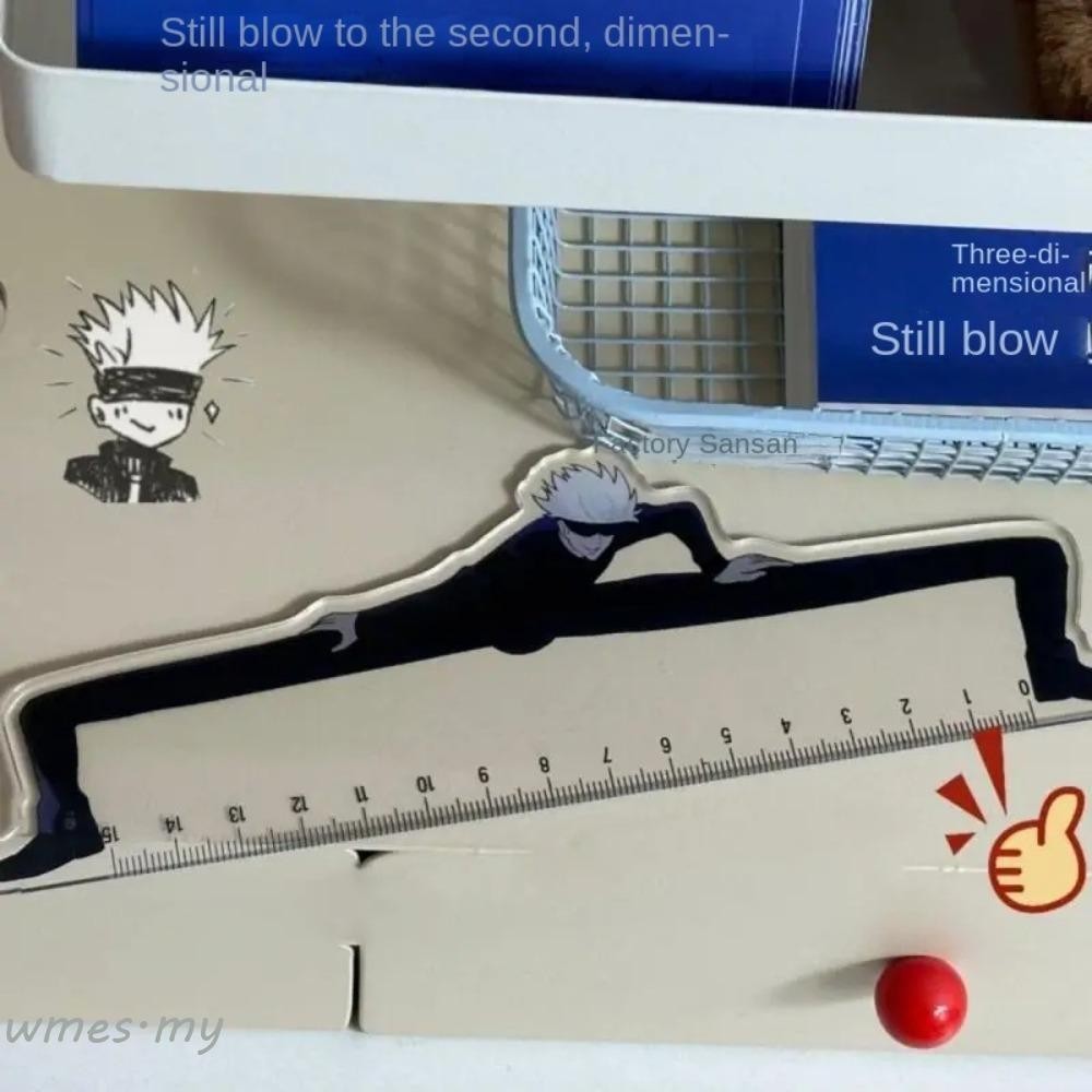 WMES1 Gojo Transparent Ruler, Cute Cartoon Jujutsu Kaisen Straight ...