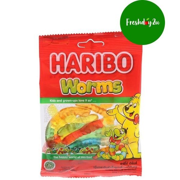 Haribo Worms Gummy 80g | Shopee Malaysia