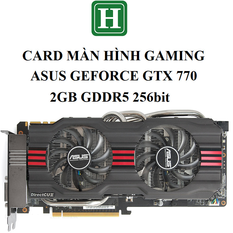 Asus GTX 770 DirectCU II OC video Card, 2GB GDDR5 256bit, original ...