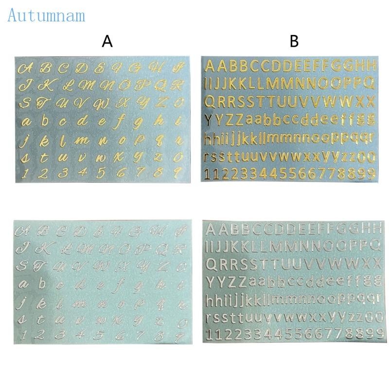 AUTU Scrapbooking Stickers Decorative Alphabet Stickers Small Adhesive ...