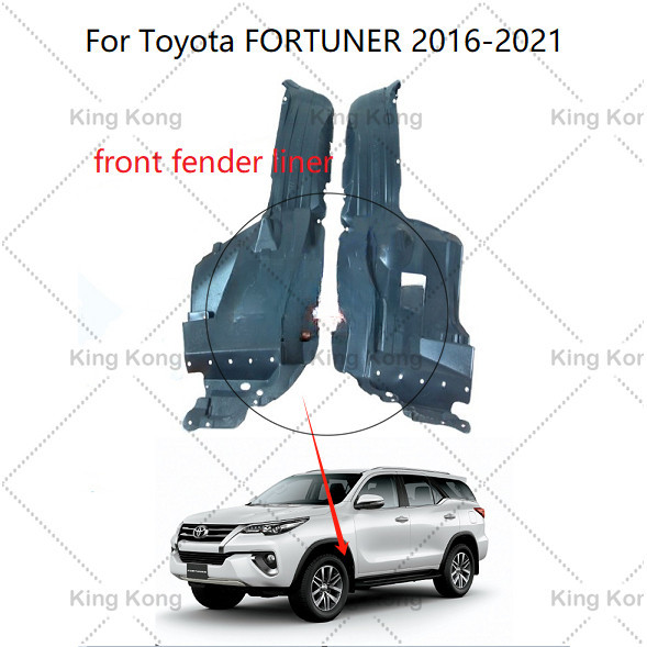 front fender liner for Toyota FORTUNER 2016 2017 2018 2019 2020 2021 ...