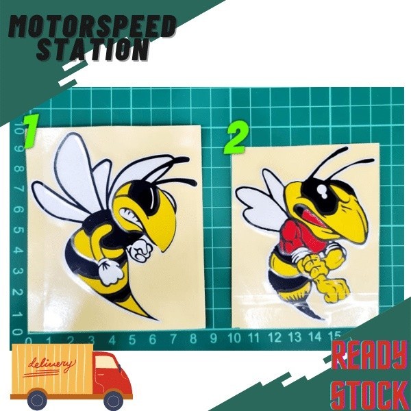 Sticker Bee Lebah-Lebah Cutting Reflection Stiker Motor | Shopee Malaysia