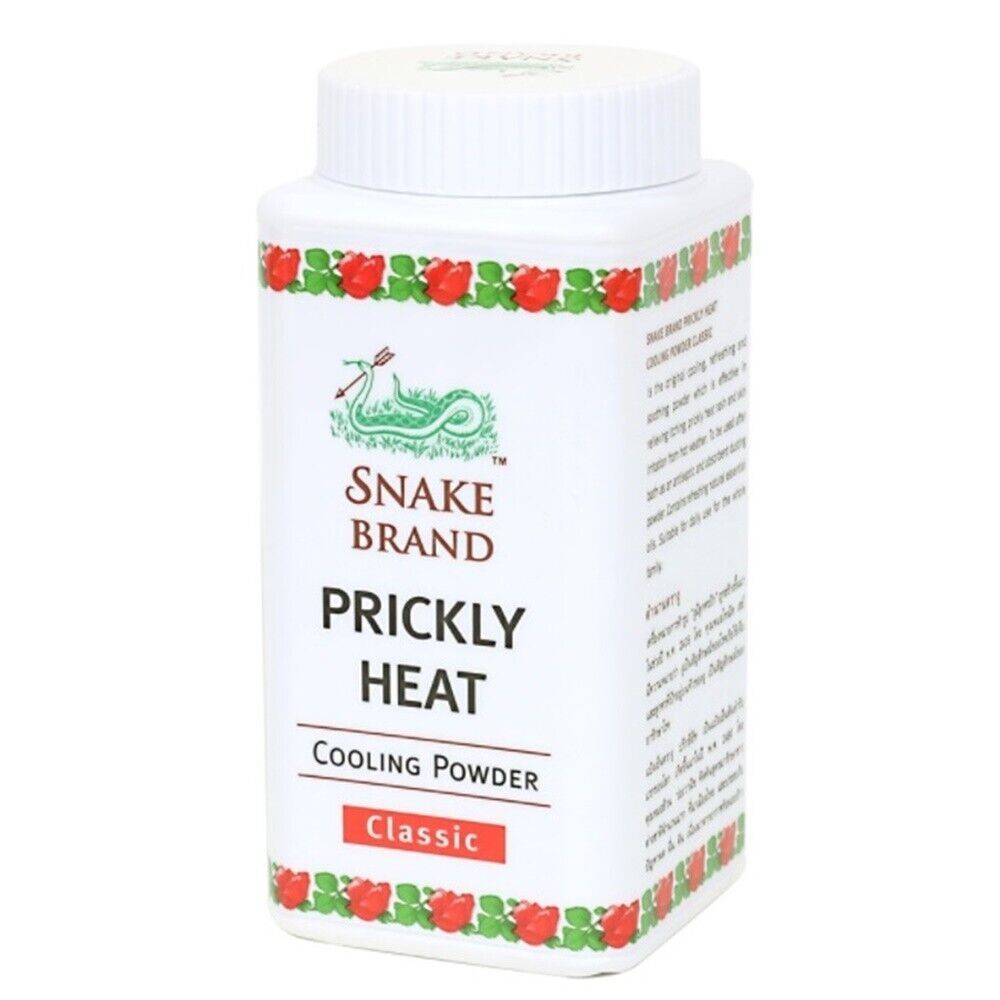SNAKE BRAND Prickly Heat Cooling Talcum Powder 50g, 150g, 300g ...
