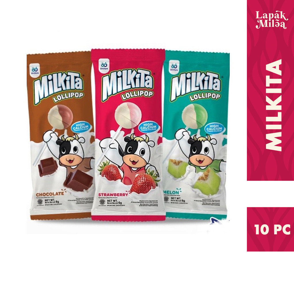 Milkita Lollipop Hanger Max Chocolate Flavored Lollipop Milk Candy ...