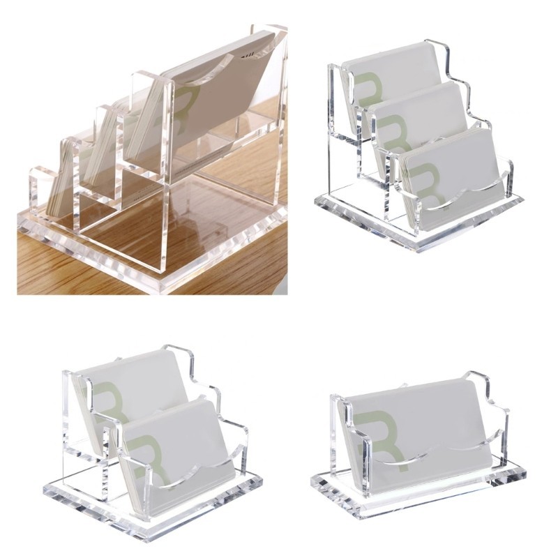 love* Clear Acrylic Business Card Display Stand 1 2 3 Tiers Business ...