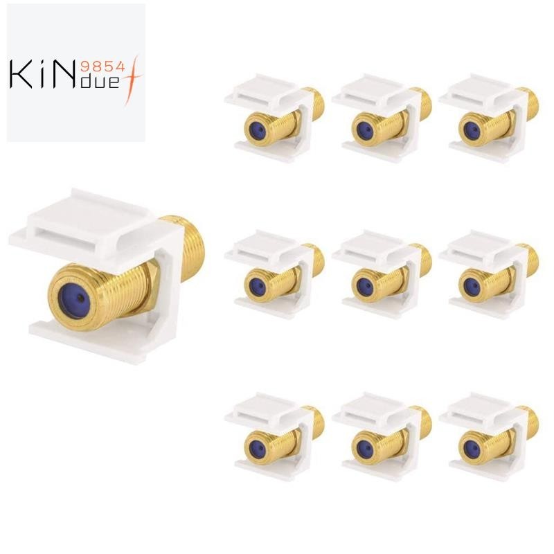 10-Pack RG6 Jack Insert, Coaxial Cable Connector F-Type RG6 Connectors ...