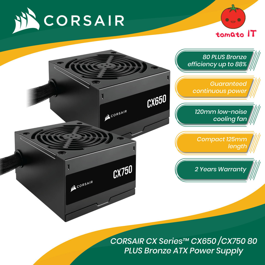 CORSAIR CX Series™ CX650 /CX750 80 PLUS Bronze ATX Power Supply | Shopee Malaysia