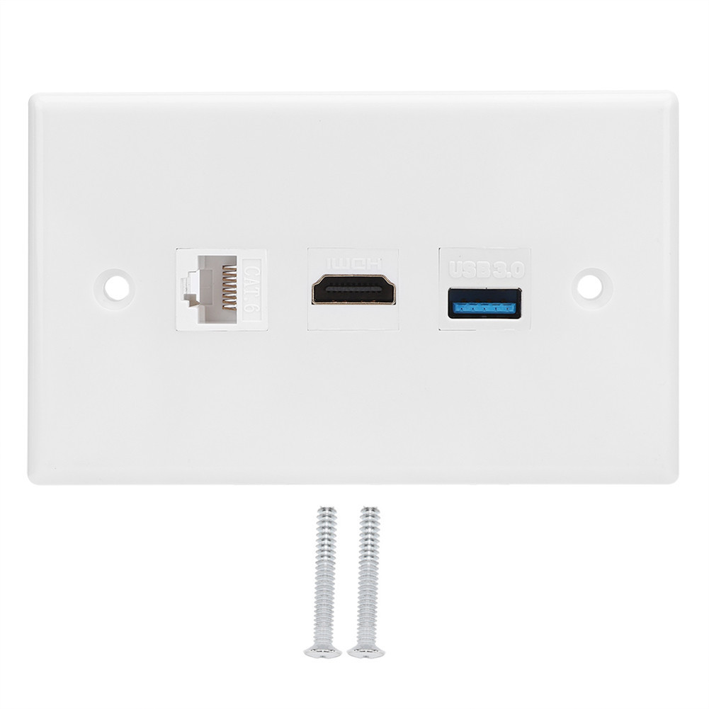 Zoomfashion Wall Mounting CAT6 Panel USB Socket For Office Building ...