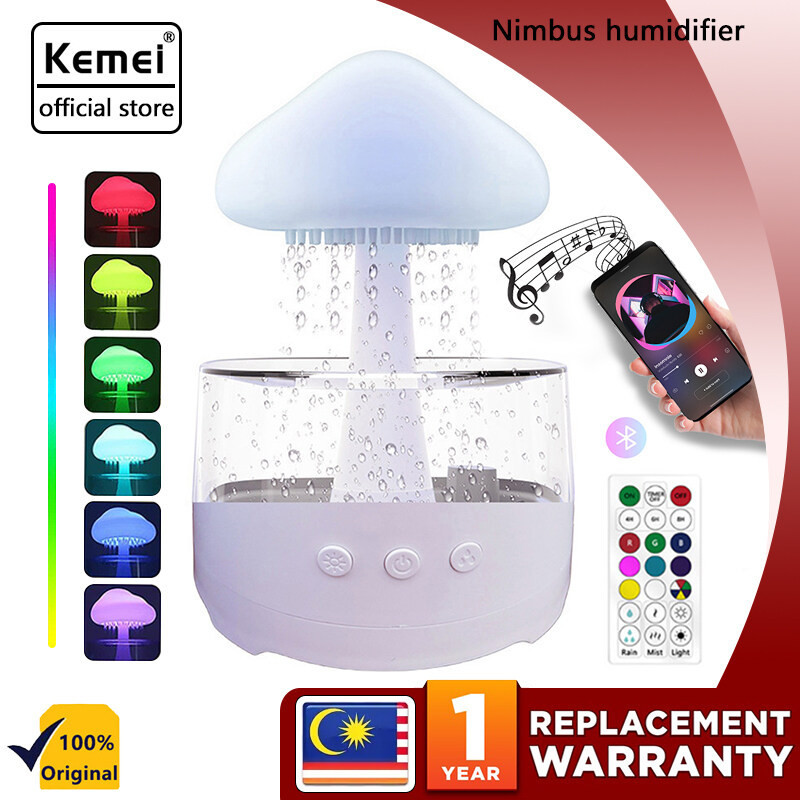 Rain Cloud Humidifier With Bluetooth Speaker Water Droplet Aromatherapy ...