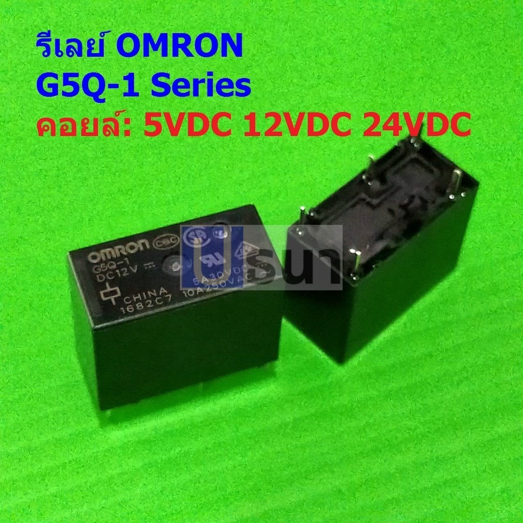 Relay Genuine Omron Coil 5VDC 12VDC 24VDC 5Pin G5Q-1 G5Q-1 5P (1 Unit ...