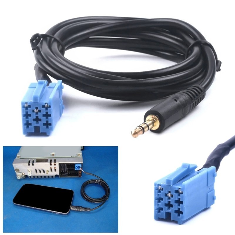 W* Female Male AUX in Input Cable 3 5mm Adapter for B5 MP3 Player ...