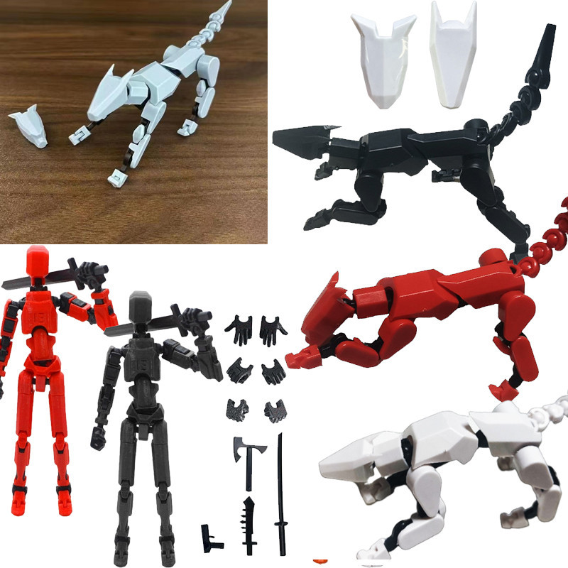 3D Lucky 13 Action Figure Dummy 13 T13 Multi-Jointed Movable Figures ...