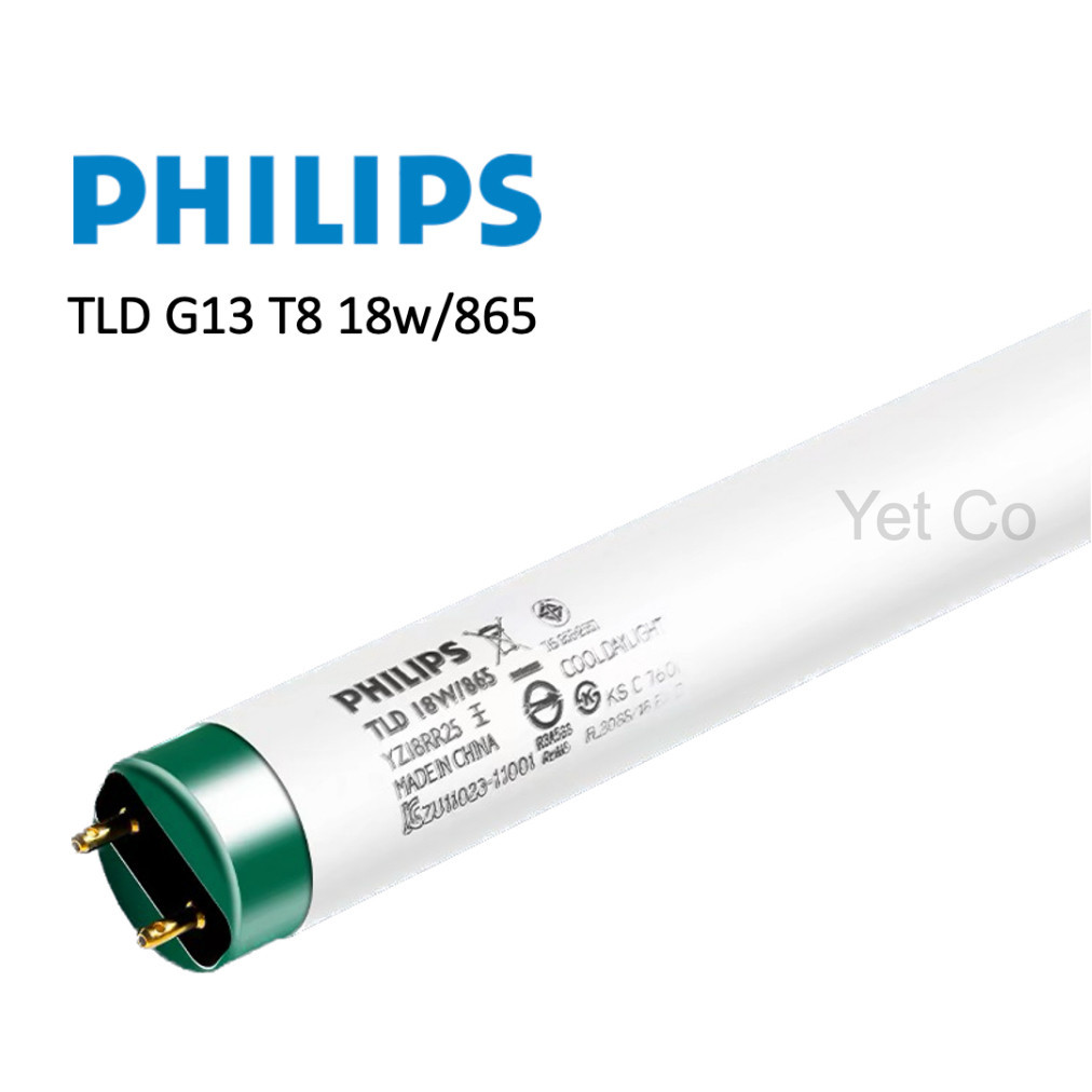 Philips TLD G13 T8 18w/865 Lifemax Super 80 2ft Fluorescent Tube ...