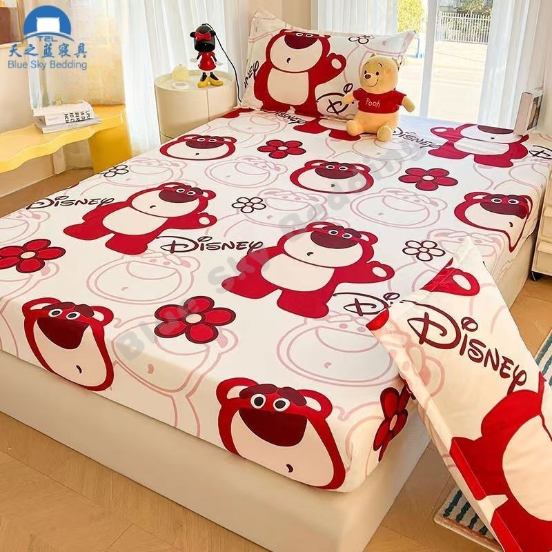 Cartoon Print Mattress Protector Fitted Sheets Single/Super Single ...