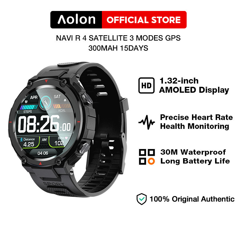 Aolon Navi R GPS Smartwach 1.32 inch Original Brand Waterproof Sports ...