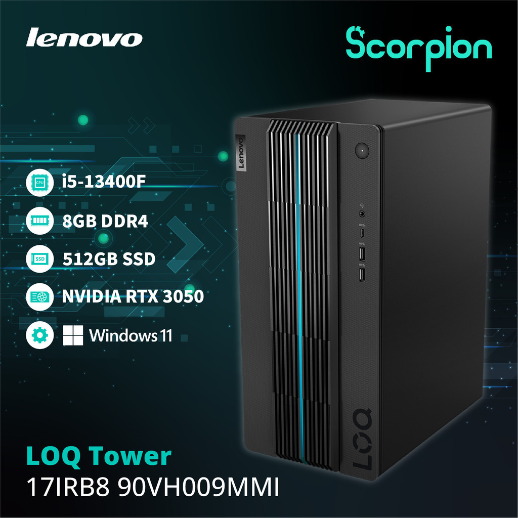 Lenovo LOQ Tower 17IRB8 90VH009MMI Gaming PC（Aeon Credit Services-36 ...