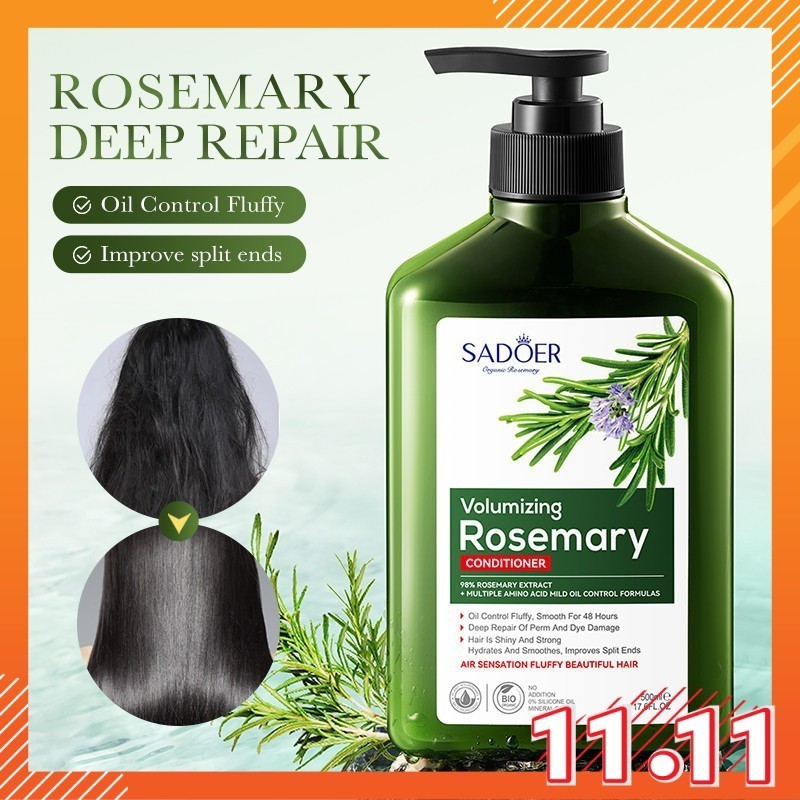 MAY SADOER Rosemary Volumizing Conditioner Anti-Dandruff Anti-Itch Soothing Scalp Oil Control ...