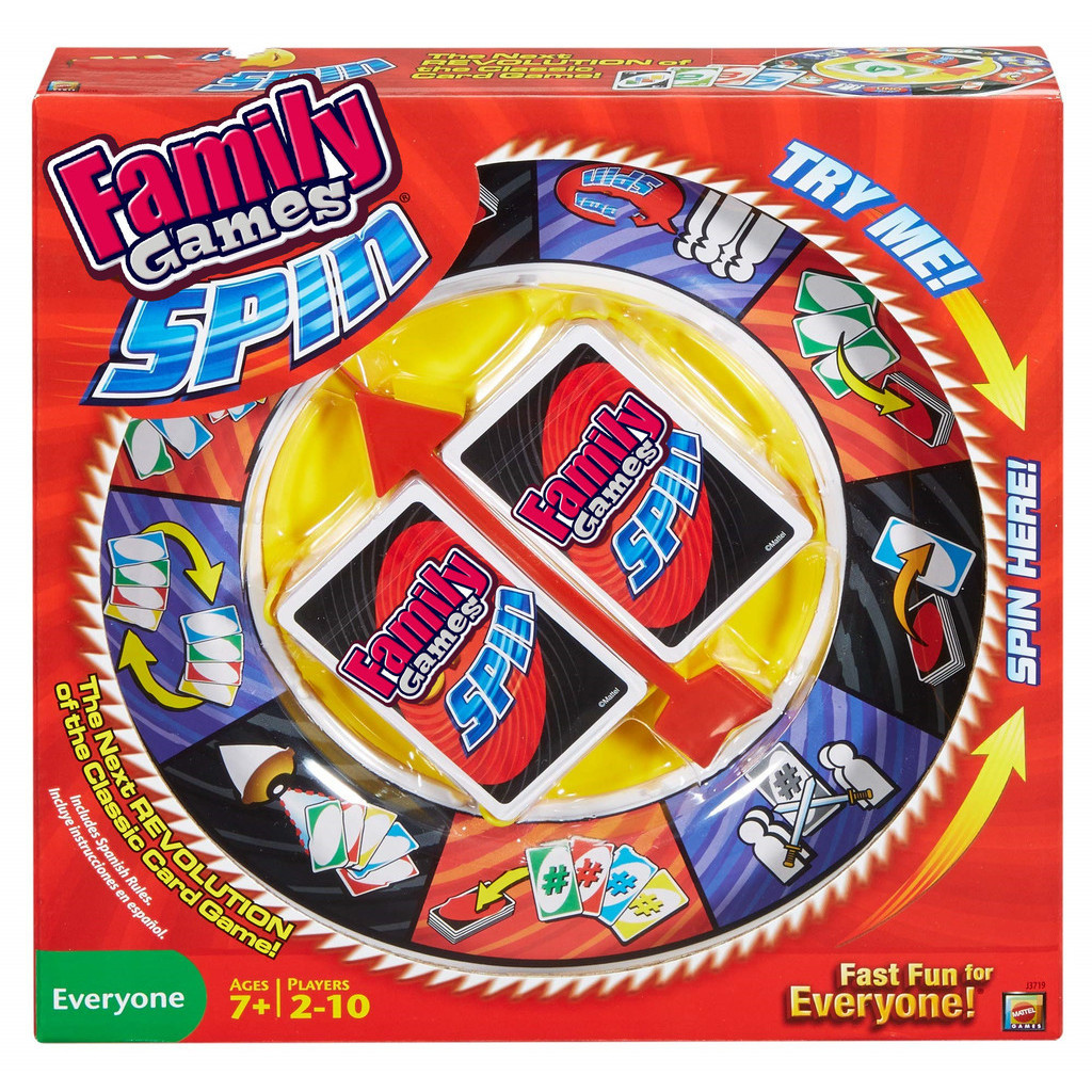 Family And Party Spin Board Game With Card Fun Family Time Game ...