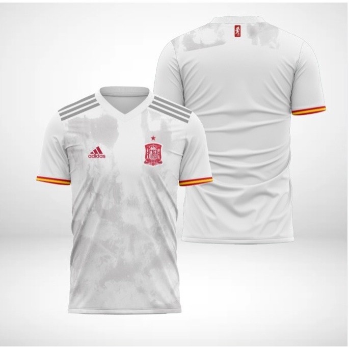 Spain Away Euro 2020 Jersey Printed Dri-fit Football Jersey | Shopee ...