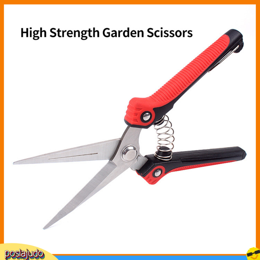 [poslajudo] Pruning Shear Sharp Blade Serrated Edge Safety Lock Rebound ...