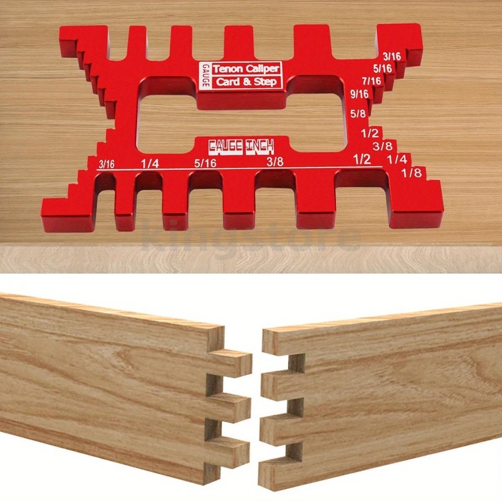 Aluminum Dovetail Jig Precision Tenon Gaps Gauge Woodworking Tenon ...