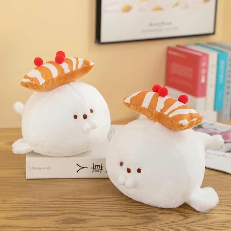 Sushi dolphin plushie Creative Kirby doll Cute teddy bear plush toy ...