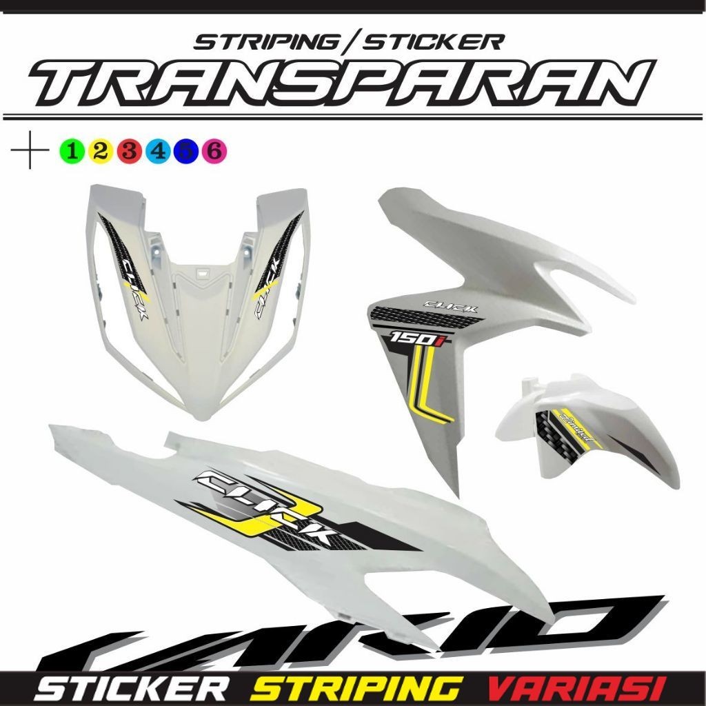 Transparent UV VARIO LED STICKER/STRIPING STICKER NEW GEN 1 Graphic ...