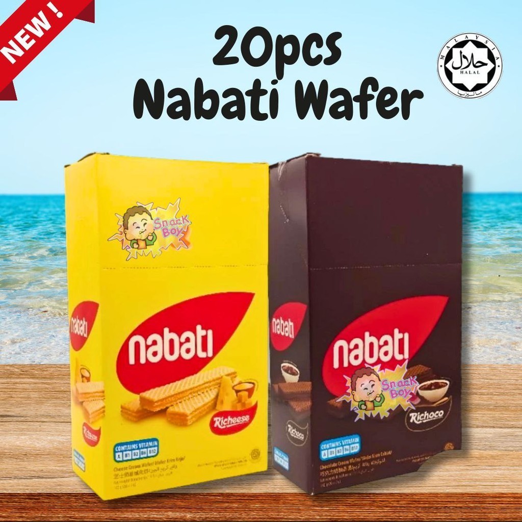 7g x 20pcs Nabati Cream Wafer [ Richeese Cheese / Richoco Chocolate ] | Shopee Malaysia