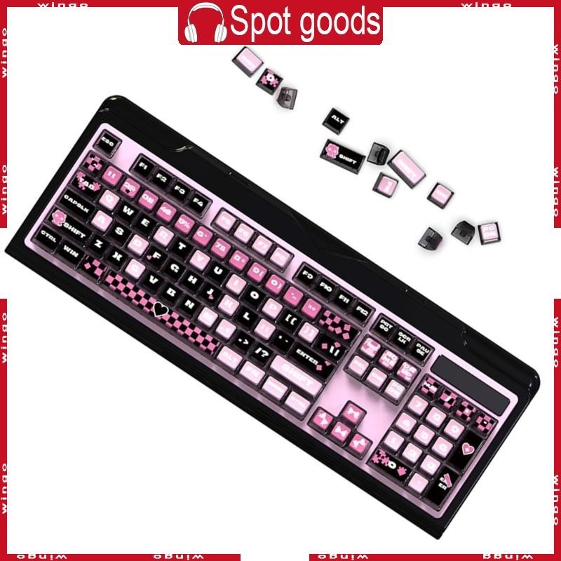 WIN Keycaps 116Keys Keycap ASA Height Teen Girl Theme Keycaps ...