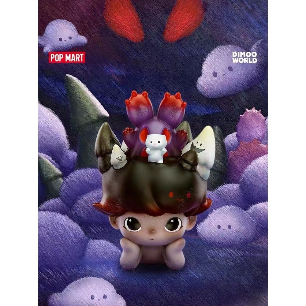 Genuine POPMART POPMART DIMOO by Your Side Series Figure Mystery Box ...