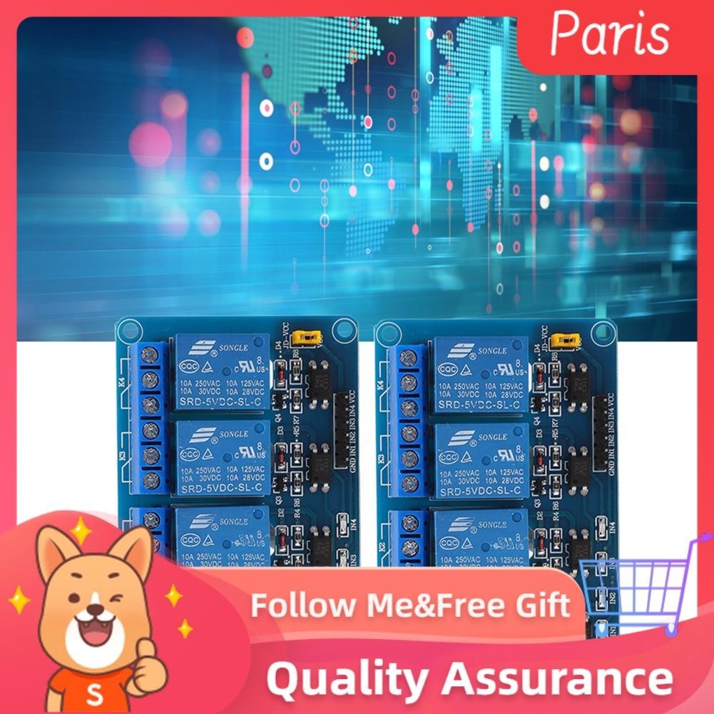 Superparis 2 Pcs 4 Channel Relay Module Board ABS Solid State Ways | Shopee Malaysia