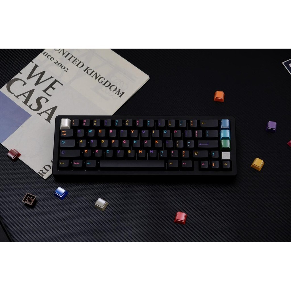GMK Mictlán 121 Keys ABS double Shot Keycaps Rainbow colorful Font on ...