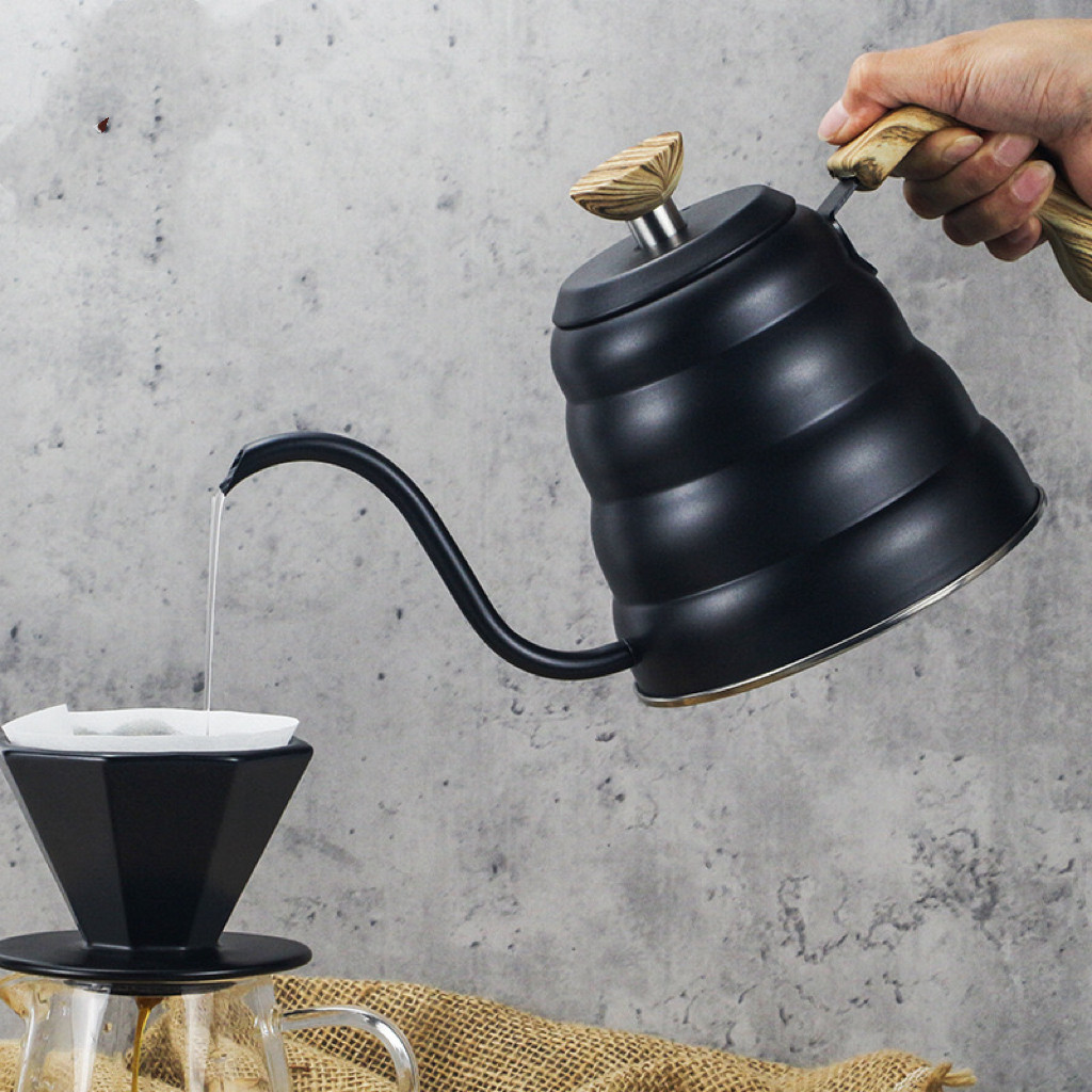 Gooseneck Hand Brew Cloud Kettle Slow Drip Coffee Swan Neck Coffee ...