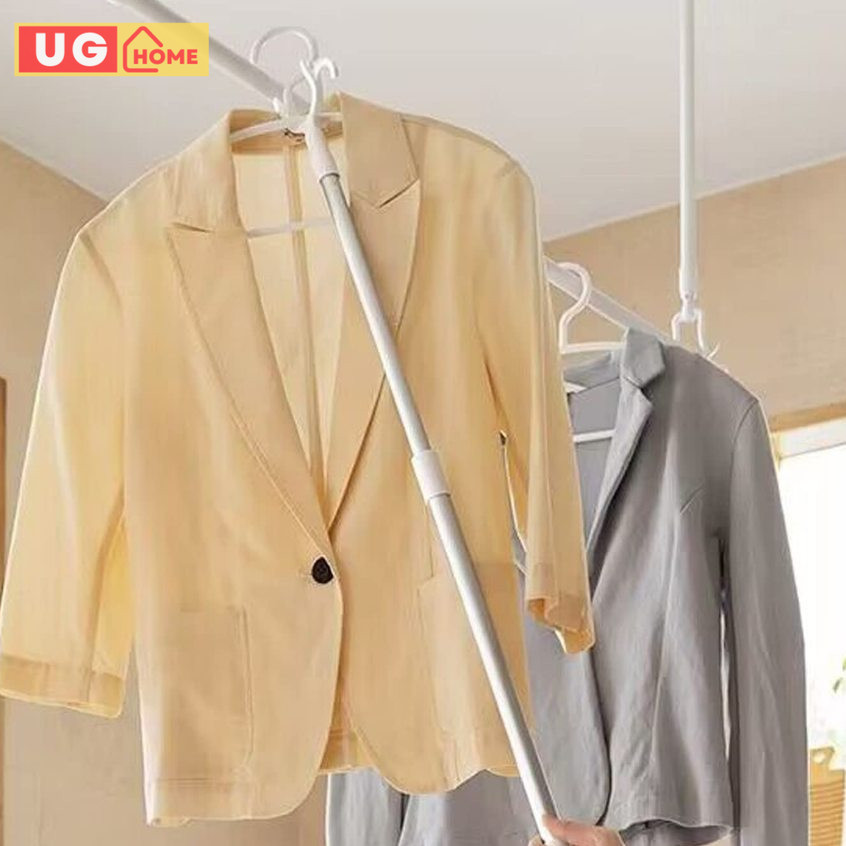 UG Balcony fork pole clothes hangers retractable pole Clothes Fork Rod ...